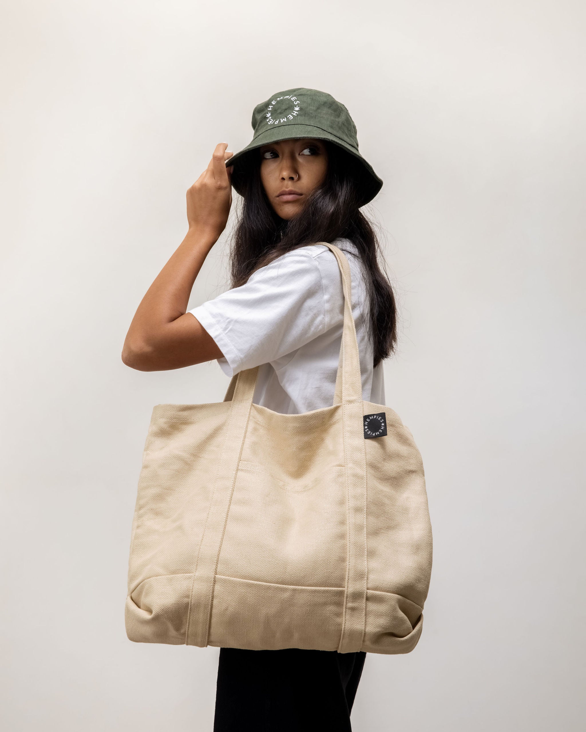 100% Hemp Tote Bag | Sustainable, Versatile, Durable – Hempies